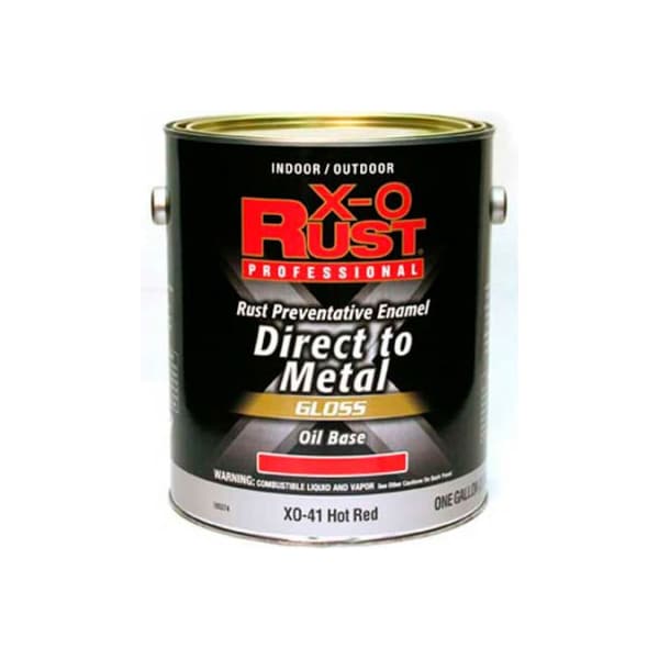 General Paint X-O Rust Oil Base DTM Enamel, Gloss Finish, Hot Red ...