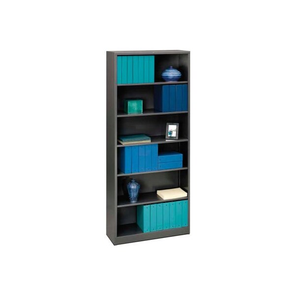 Hon Brigade Bookcases Brigade Steel Six-Shelf Bookcase 34-1/2W Black ...