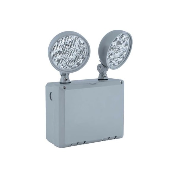 Hubbell Lighting Hubbell LED Grey Emergency Unit, Wet Location w ...