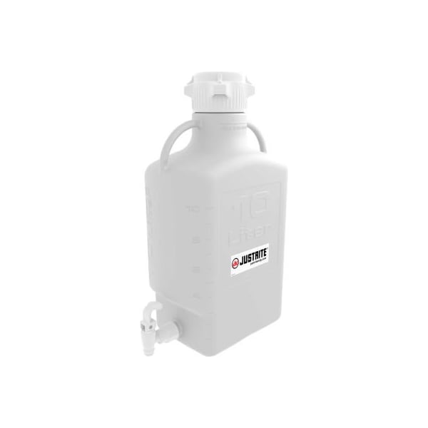 Justrite Carboy With Spigot, PP, 10-Liter 12939 | Zoro