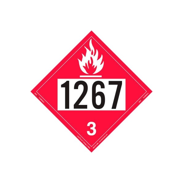 American Labelmark Co LabelMaster® ZRV21267 Flammable Liquid Placard ...