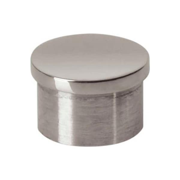 Lavi Industries , End Cap, Flush, for 1" Tubing, Polished Stainless ...