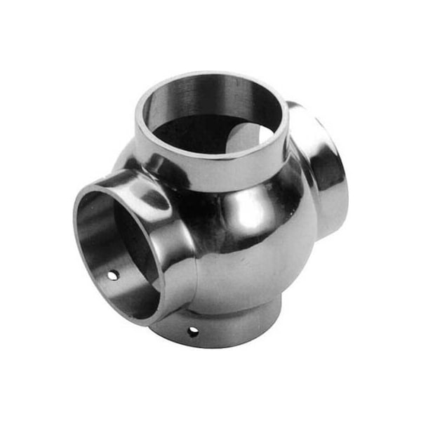 Lavi Industries Ball Cross, for 2" Tubing, Polished Stainless Steel 40 ...