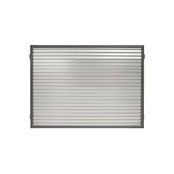 Lavi Industries , Framed Slat Wall Panel, , 48" x 36", Matte Black 50 ...