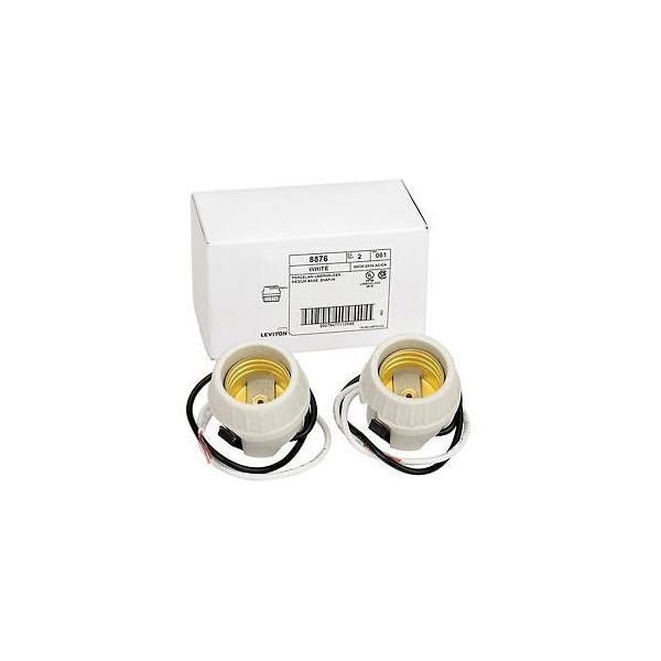 Leviton Leviton 8876 Incandescent Lampholder, Porcelain, Medium Base ...