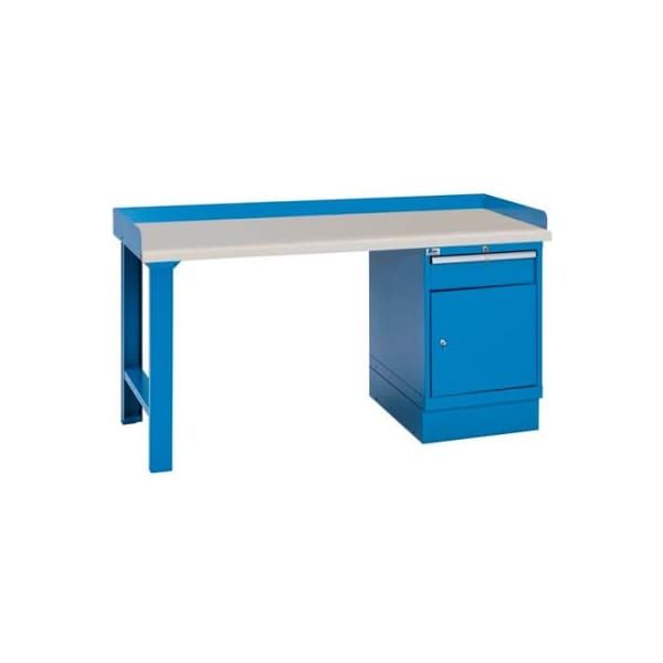 Lista International Industrial Workbench w/Leg, Drawer Cabinet w/Shelf ...
