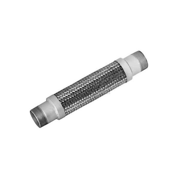 Mason Industries Stainless Steel Braided Hose With Threaded Nipples 3/4 ...