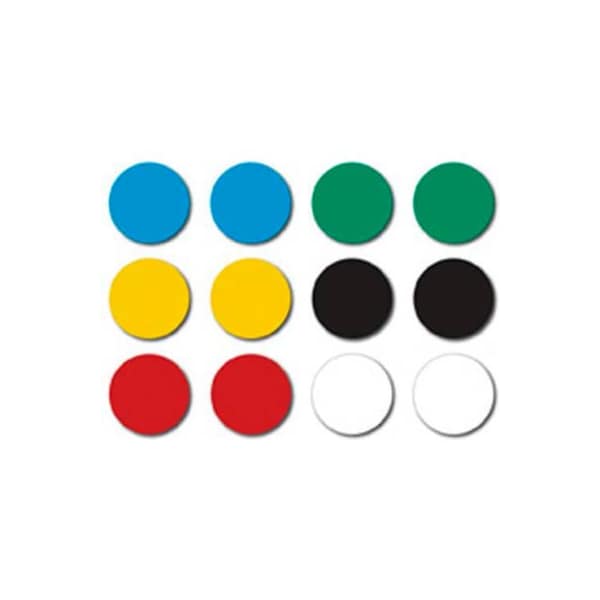 Magna Visual Magna Visual High Energy Magnets, 3/4"W x 3/4"H, 12/Pack ...