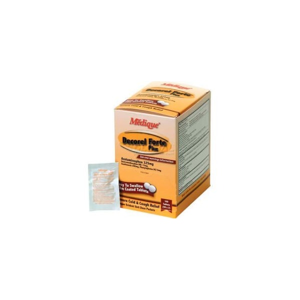 Medique Products Decorel Forte Plus, 100/Box 42533 | Zoro