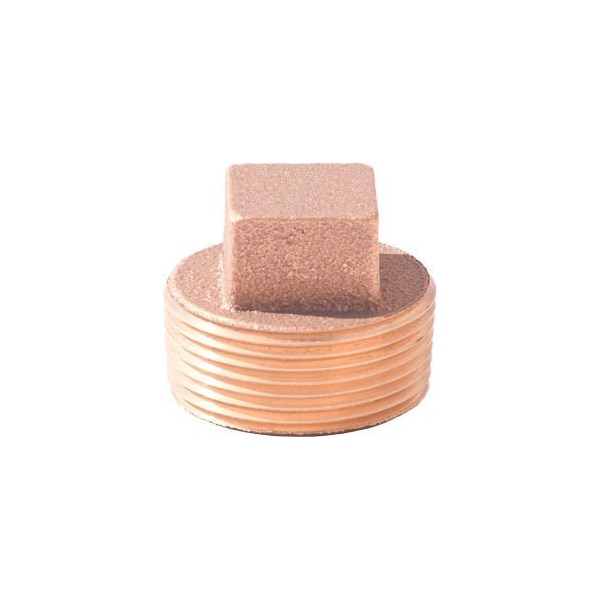 Merit Brass 1/2 In. Lead Free Brass Plug - MNPT - 125 PSI - Import ...