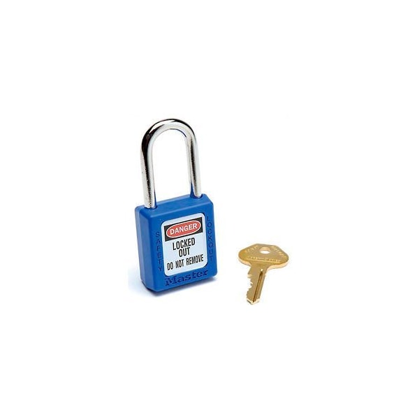 Master Lock Master Lock Safety 410 Series Thermoplastic Padlock, Blue ...