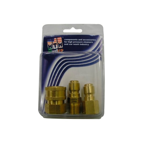 Mtm Hydro MTM Hydro 5000 psi 1/4" Brass Quick Coupler and Plug Pack 24. ...