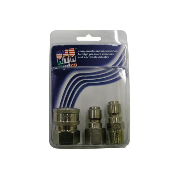 Mtm Hydro 6300 psi 1/4" Stainless Steel Coupler and Plug Pack 24.055 | Zoro