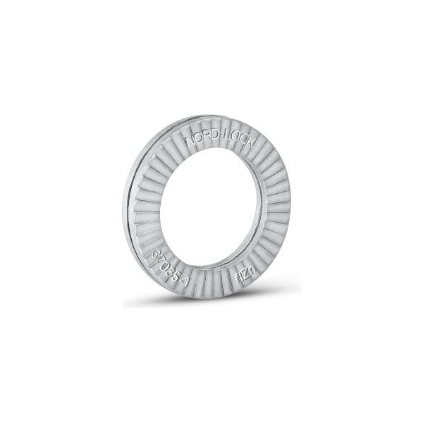 Nord-Lock Wedge Lock Washer, For Screw Size M10 Steel, Zinc Flake ...