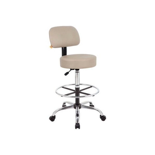 Boss Office Products Boss Medical Stool with Backrest and Footring ...