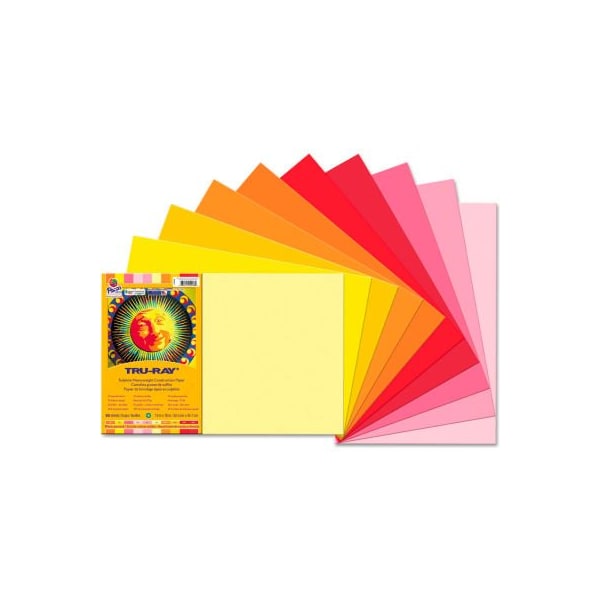 Pacon Corporation Pacon Tru-Ray Construction Paper, 76 lbs., 12 x 18 ...