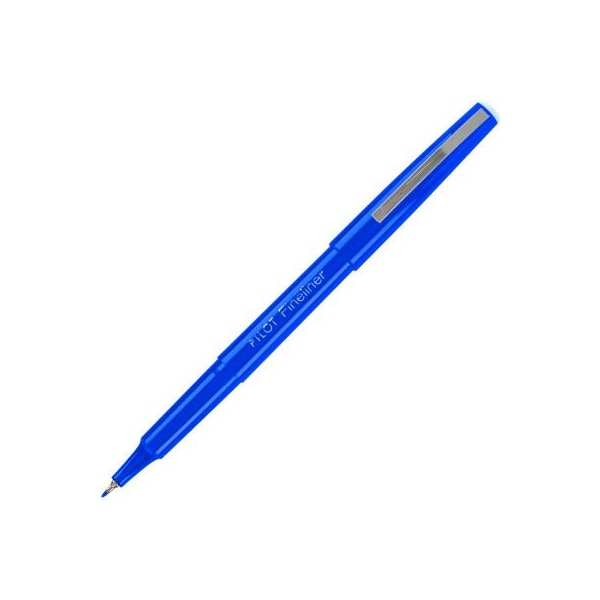 Pilot Pilot® Fineliner Marker Pen, Fine, Blue Ink, 1 Each 11014 | Zoro