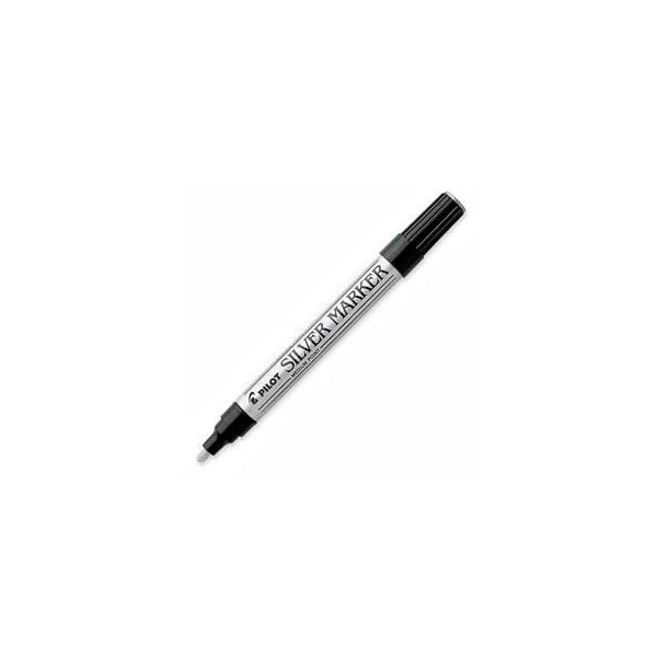Pilot Silver Permanent Marker, Medium Tip 41800 | Zoro