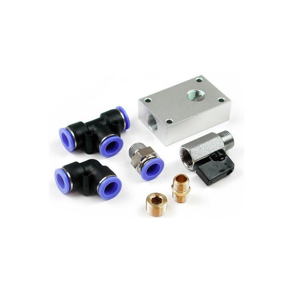 Primefit Primefit Air Push to Connect Deluxe 8 Piece Outlet Kit with 1/ ...