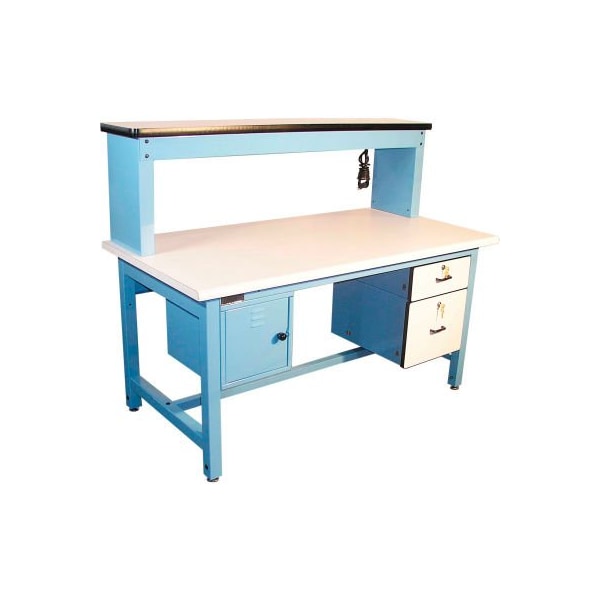 Pro Line Bench-In-A-Box Technical Workbench Plastic Laminate Top ...