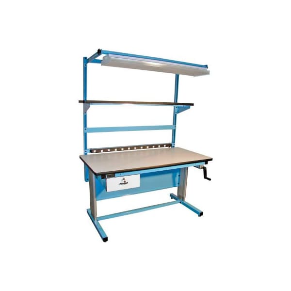 Pro Line Bench-In-A-Box Ergonomic Workbench Plastic Laminate Top ...