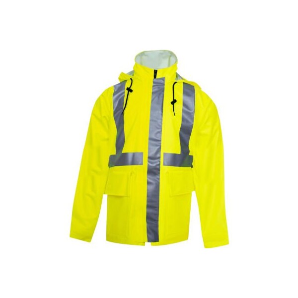 National Safety Apparel Arc H2O„¢ Flame Resistant Hi-Vis Rain Jacket ...