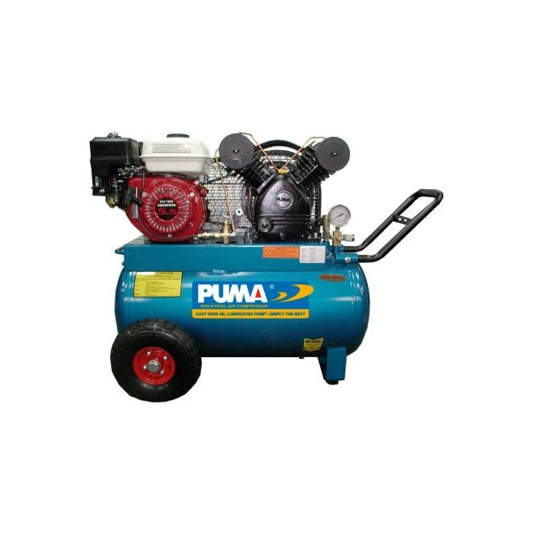 Puma Puma PUN-5520G Portable Gas Air Compressor w/ Honda Engine, 5.5 HP ...