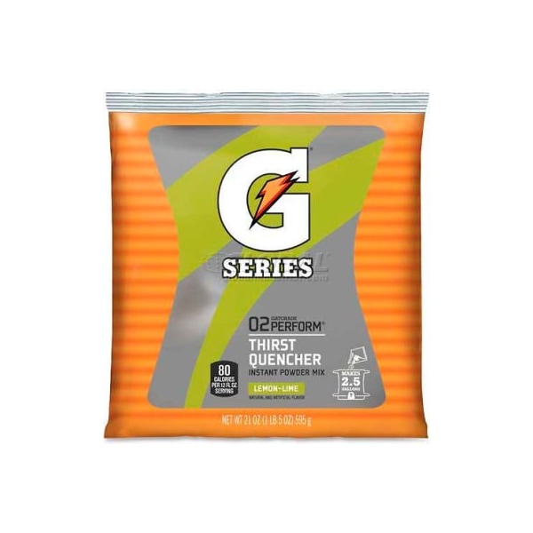 Quaker Foods Gatorade Thirst Quencher Mix Pouch, Lemon Lime, 21 oz., 1 ...