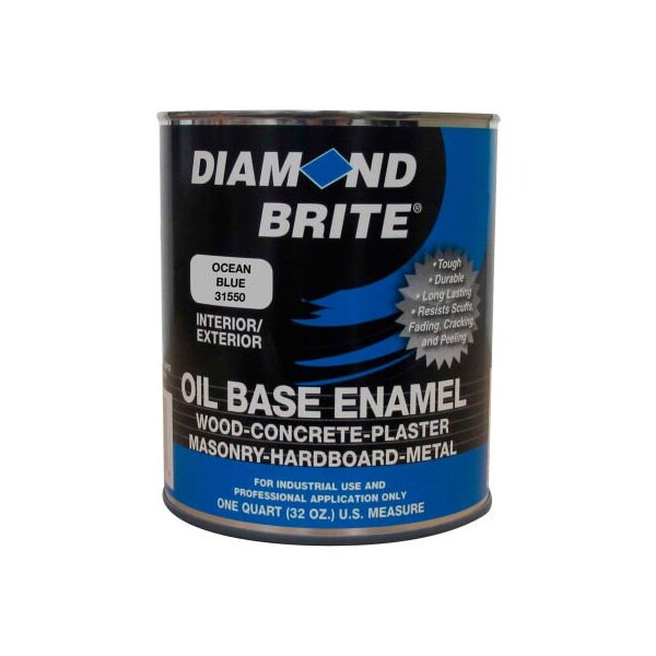 Diamond Brite Interior/Exterior Paint, Gloss, Ocean Blue, 32 oz 31550-4 ...