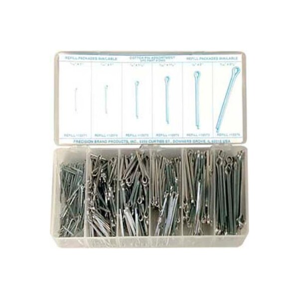 Sarjo Industries Cotter Pins, Extended Prong, Zinc Plated Steel, Large ...