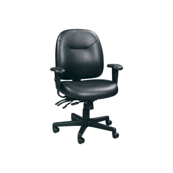 Raynor Marketing Eurotech 4X4 Task Chair - Black Leather LM59802A-BLKL ...