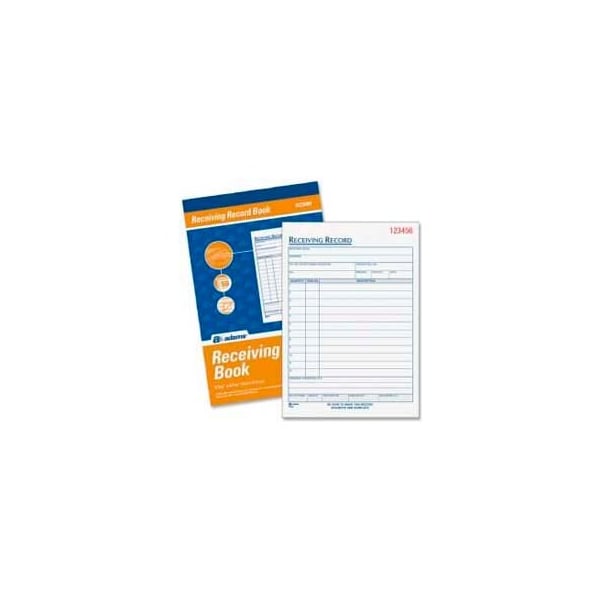 Adams Mfg Adams Receiving Record Book, 2-Part, Carbonless, 5-9/16" x 8 ...