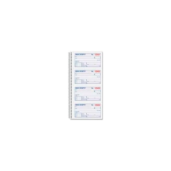 Adams Mfg Adams Money/Rent Receipt Book, 2-Part, Carbonless, 5-1/4" x ...