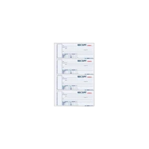 Rediform Rediform Money Receipt Book, 3-Part, Carbonless, 2-3/4" x 6-7/ ...