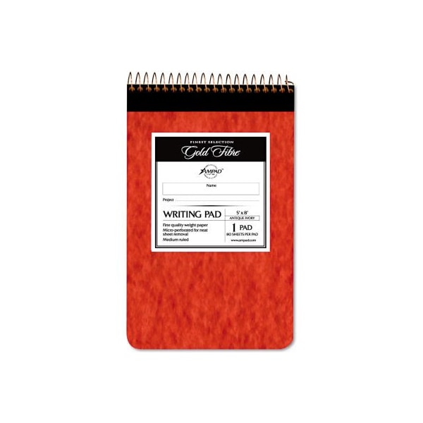 Ampad Corporation Ampad Gold Fibre Retro Writing Pad 20007, 5" x 8 ...