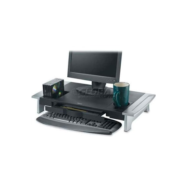 Fellowes Fellowes Office Suites Premium Monitor Riser, Black/Silver ...