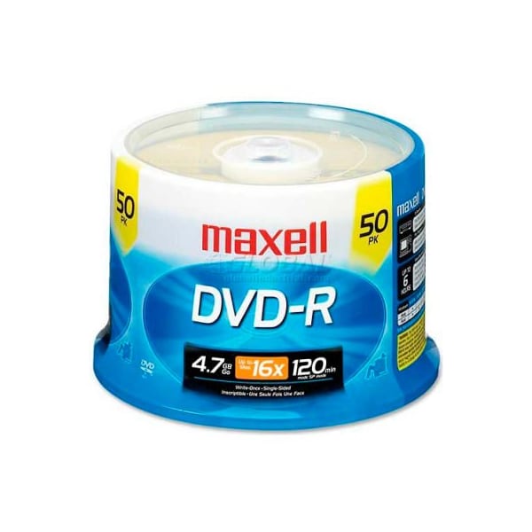 Maxell Maxell DVD Recordable Media, MAX638011, DVD-R Media, 16x Speed ...