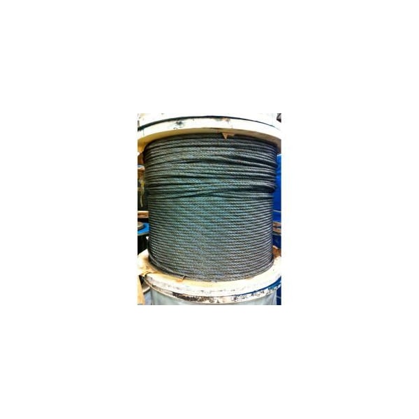 Southern Wire 250' 12 Dia 6x19 Improved Plow Steel Bright Wire Rope ...