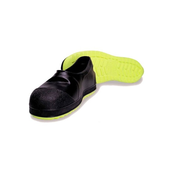 Tingley 35211 Steel Toe PVC Overshoes, Black/Yellow, Small 35211.SM | Zoro