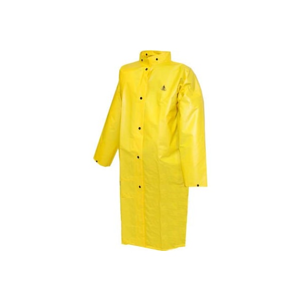Tingley C56207 DuraScrim Coat, Yellow, 48", 2 Patch Pockets, Hood Snaps ...