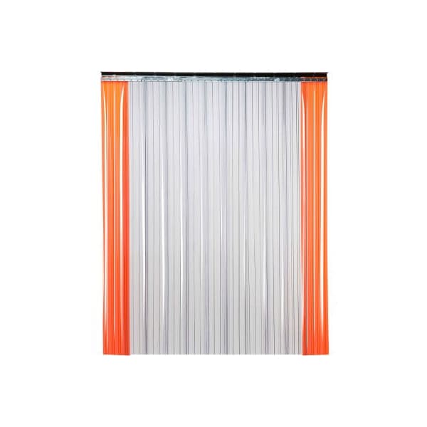 Tmi Low Temperature Strip Door - 8W x 8H - 8 Ribbed Clear PVC SD21-8 ...
