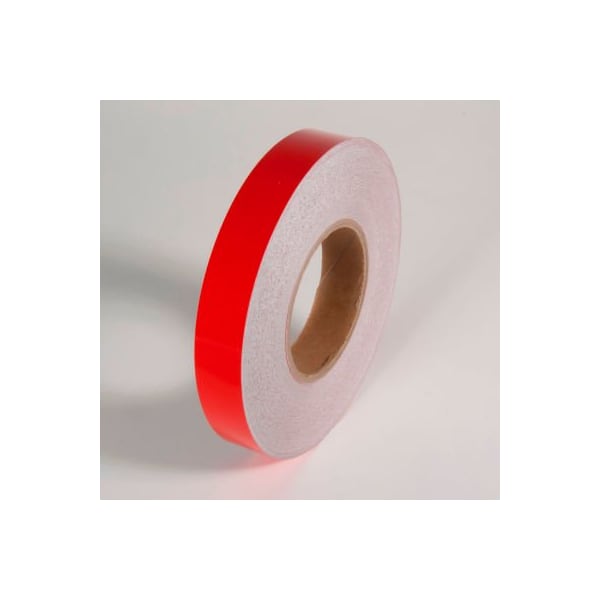 Top Tape And Label Reflective Marking Tape, Red, 1"W x 150'L Roll ...
