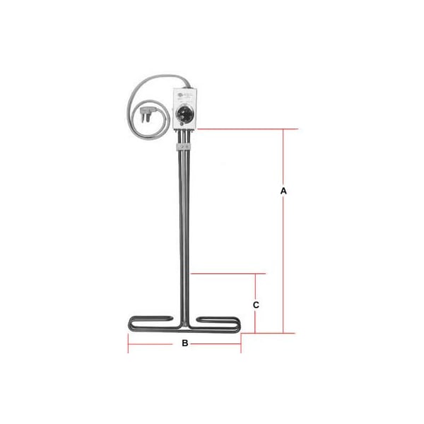 Tempco Tempco Immersion Tank Heater, 6000W 240V 316 Stainless TAT40005 ...