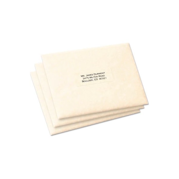 Avery Avery Easy Peel Laser Mailing Labels, 1 x 2-5/8, Clear, 300/Pack ...