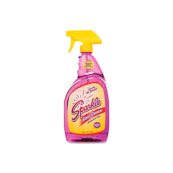 A.J. Funk And Co Sparkle Glass Cleaner, 32 oz. Trigger Spray Bottle, 12 ...