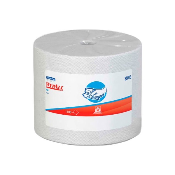 United Stationers Supply WypAll X50 Wipers, 9-4/5 x 13-2/5, White, 1100 ...