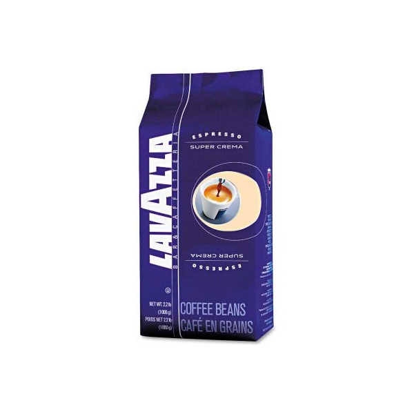 Lavazza Super Crema Espresso Coffee, Regular, 35.2 oz. Bag, Vacuum ...