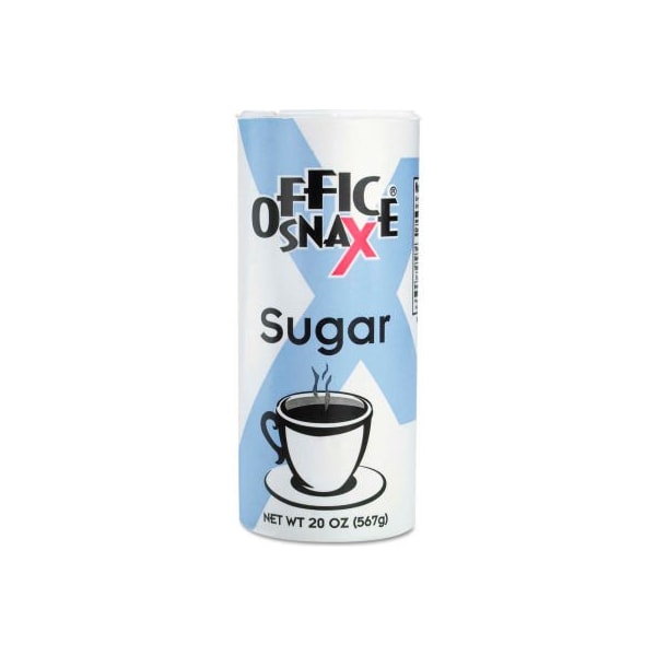 Office Snax Reclosable Canister of Sugar, 20-oz, 24 per Carton 00019CT ...