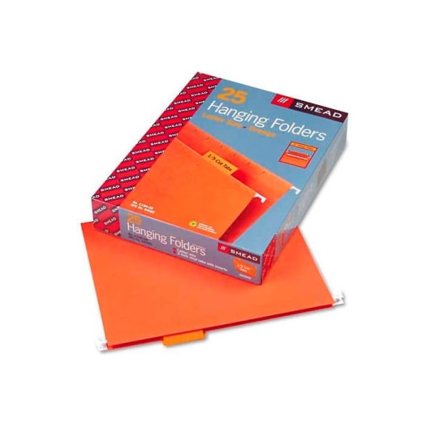 Smead Smead Hanging File Folders, 1/5 Tab, 11 Point Stock, Letter ...