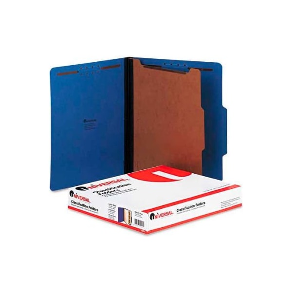 Universal Universal Pressboard Classification Folders, Letter, Four ...